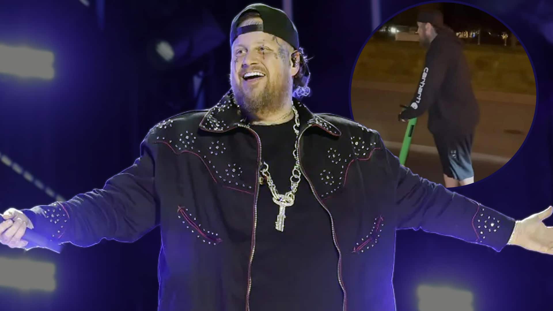 Jelly Roll Celebrates His 200 Pound Weight Loss by Riding a Scooter for ...